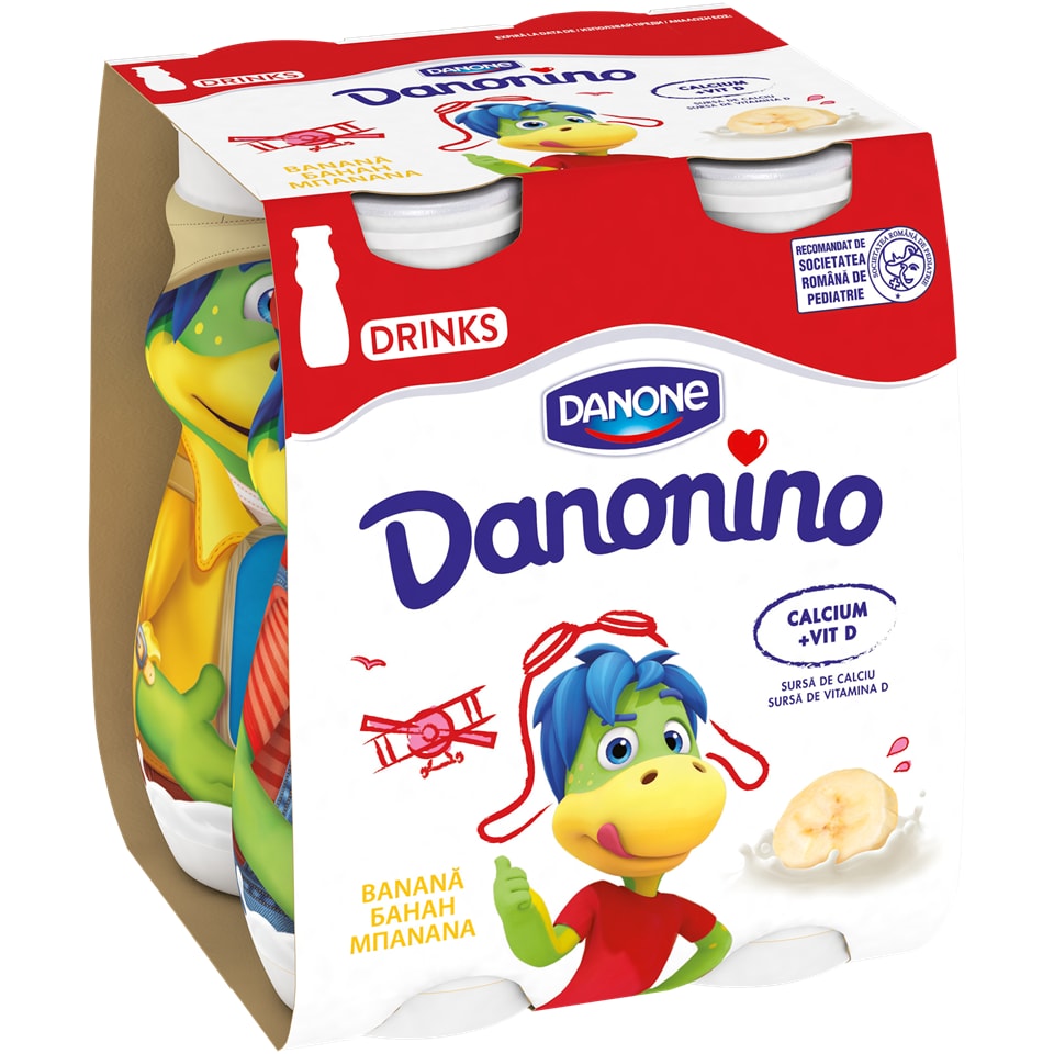 Danonino | Danonino banana flasica 4x100g | Maxi