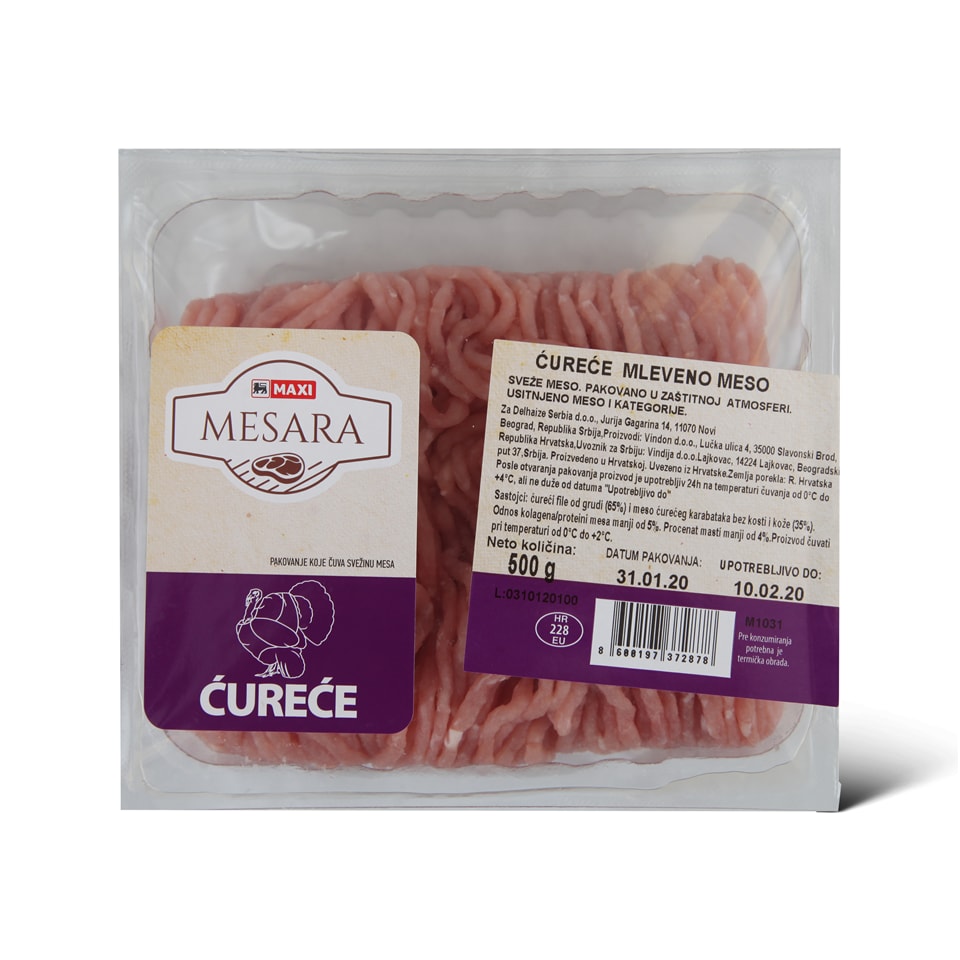 Maxi Mesara | Curece mleveno meso 500g Sveze M | Maxi