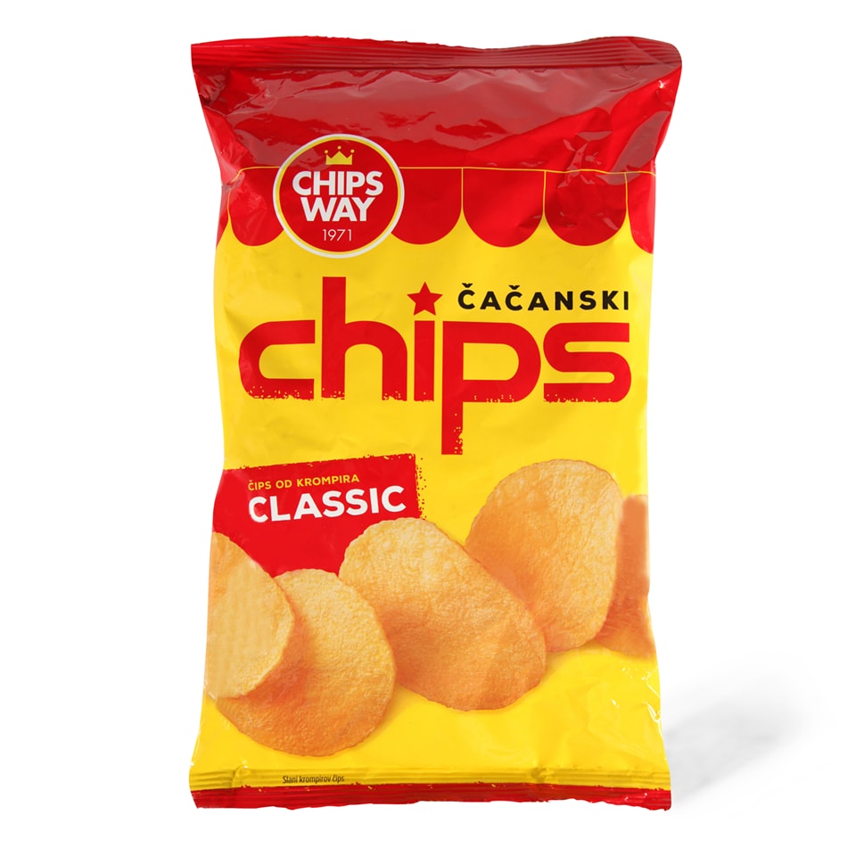 Cacanski | Cips classic Chips Way 150g | Maxi