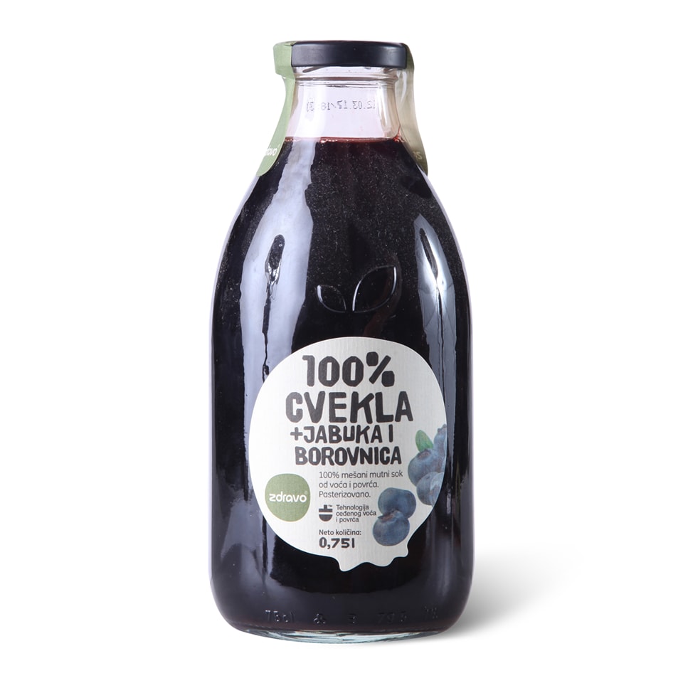 Zdravo | Sok cvekla,jabuka,borovnica Zdravo 0.75l | Maxi