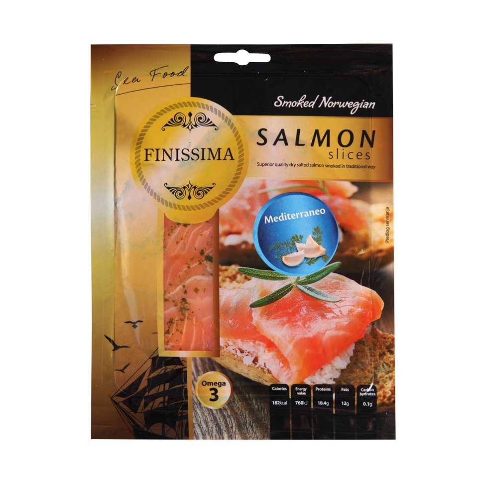 Ancora Nuova | Dimlj.losos slajs mediteran.Ancora 100g | Maxi