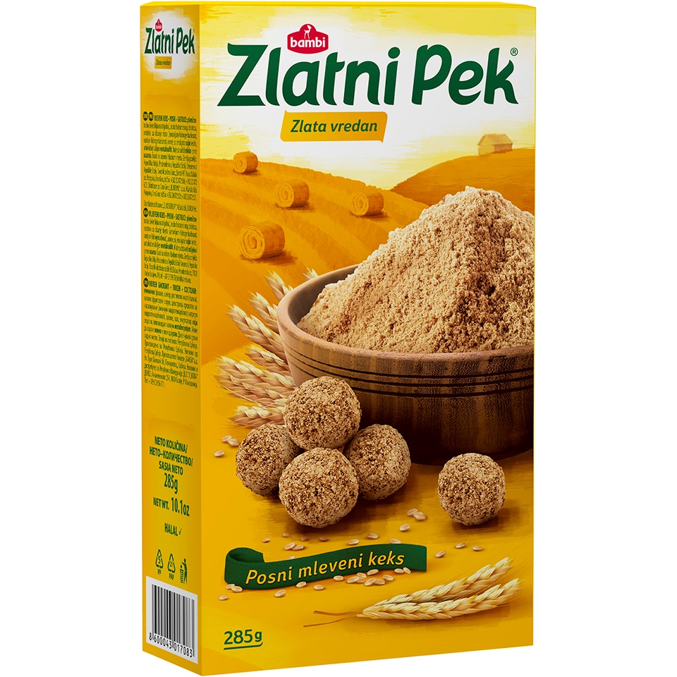 Zlatni Pek | Keks mleveni Zlatni Pek 285g,Koncern Bam | Maxi