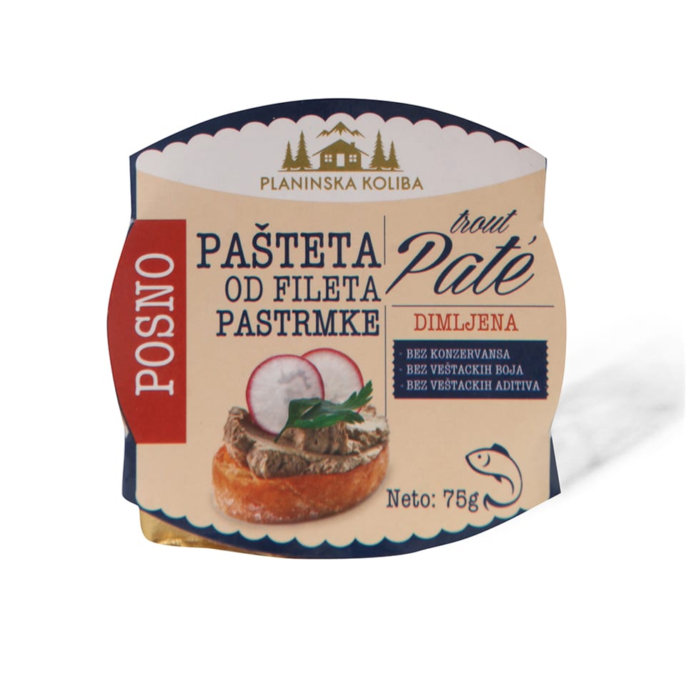 OSIX TRADE DOO BEOGRAD | Pasteta od dimljenog fileta pastrmke 75g | Maxi