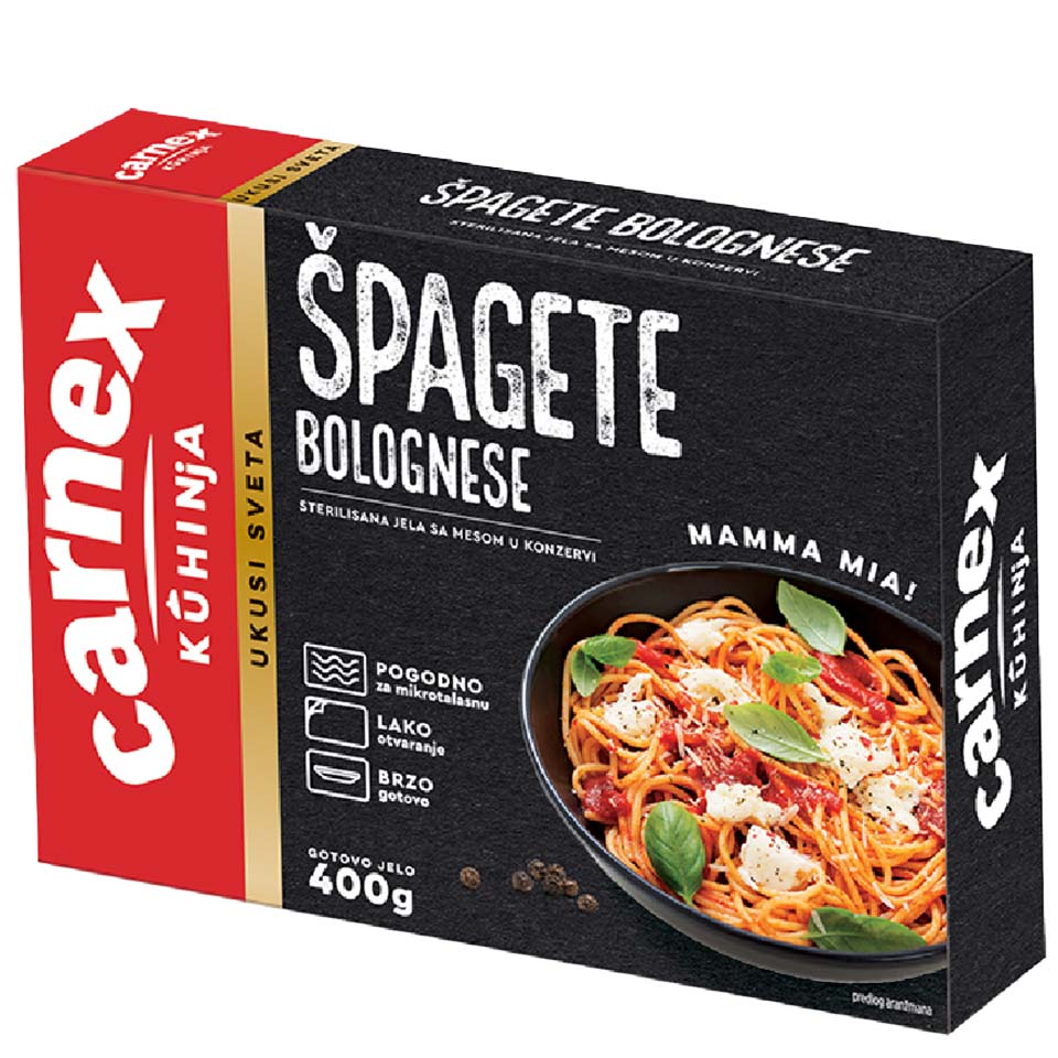 Carnex | Spagete na bolonjski nacin Carnex 400g | Maxi