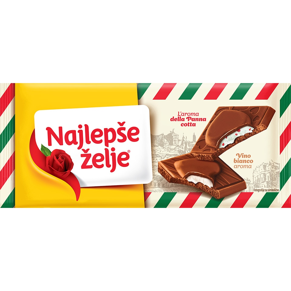 Najlepse zelje | Cokolada Belo vino i Panna Cotta NZ 100g | Maxi