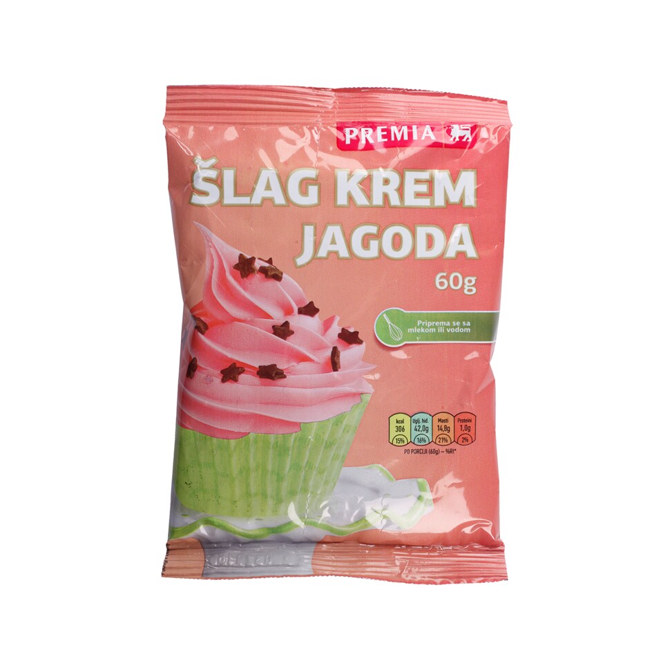 Premia | Slag krem jagoda Premia 60g | Maxi