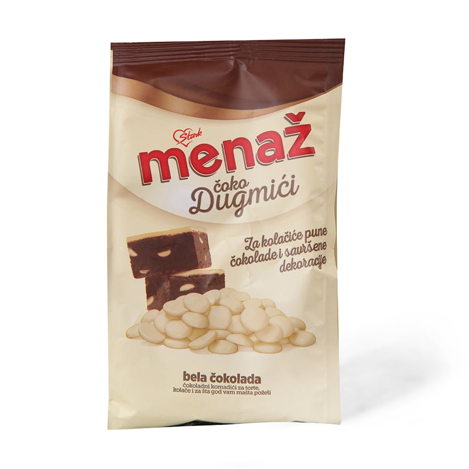 Menaz | Coko komadici za kuvanje beli Menaz 120g | Maxi