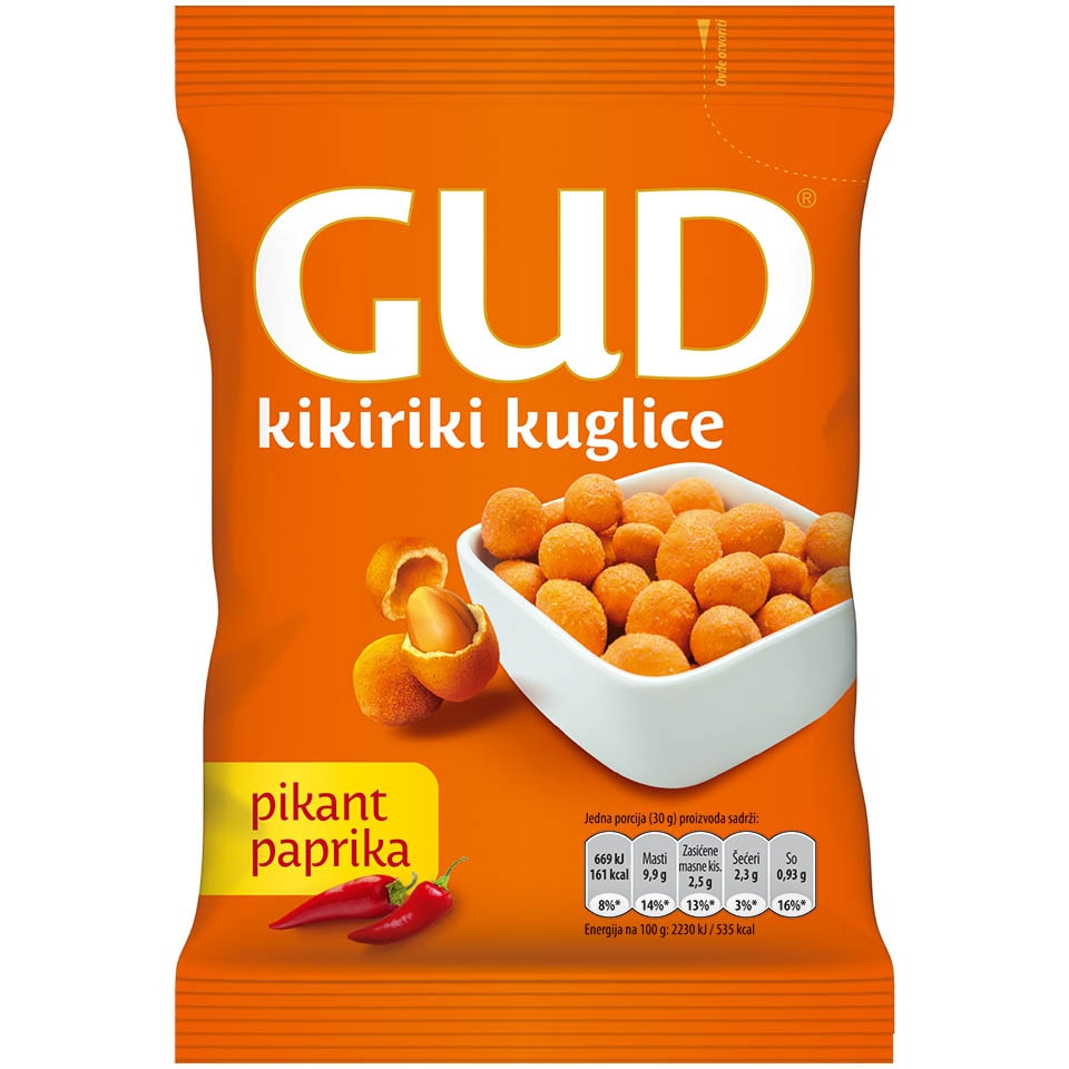 Gud | Kikiriki kuglice ukus paprike Gud 110g | Maxi