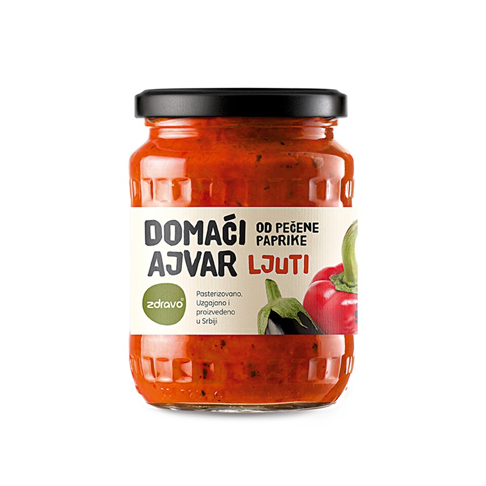 Zdravo | Ajvar ljuti od pec. Paprike Zdravo 560gr | Maxi