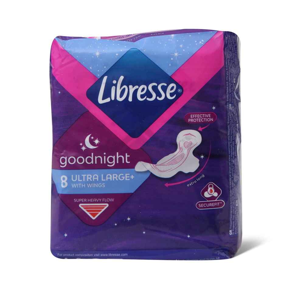 Libresse | Ulosci Libresse Ultra Goodnight 8kom | Maxi
