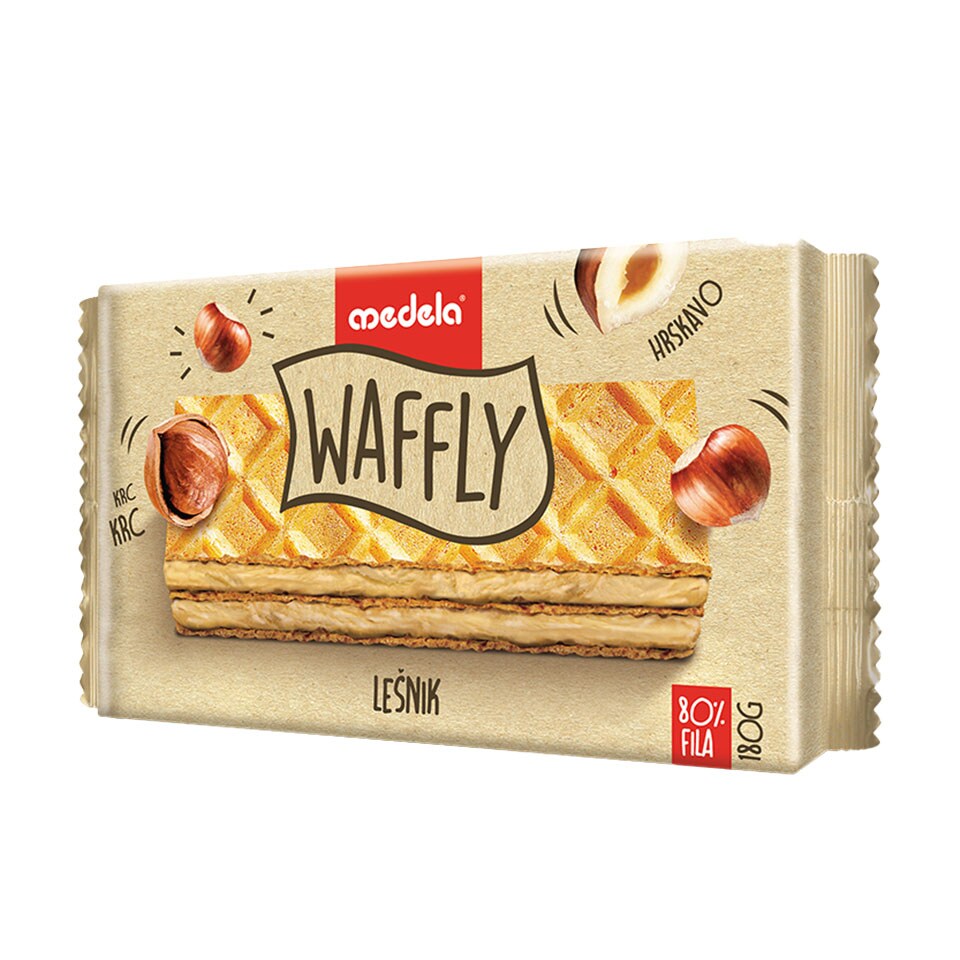 Medela | Napolitanka Waffly lesnik 180g | Maxi