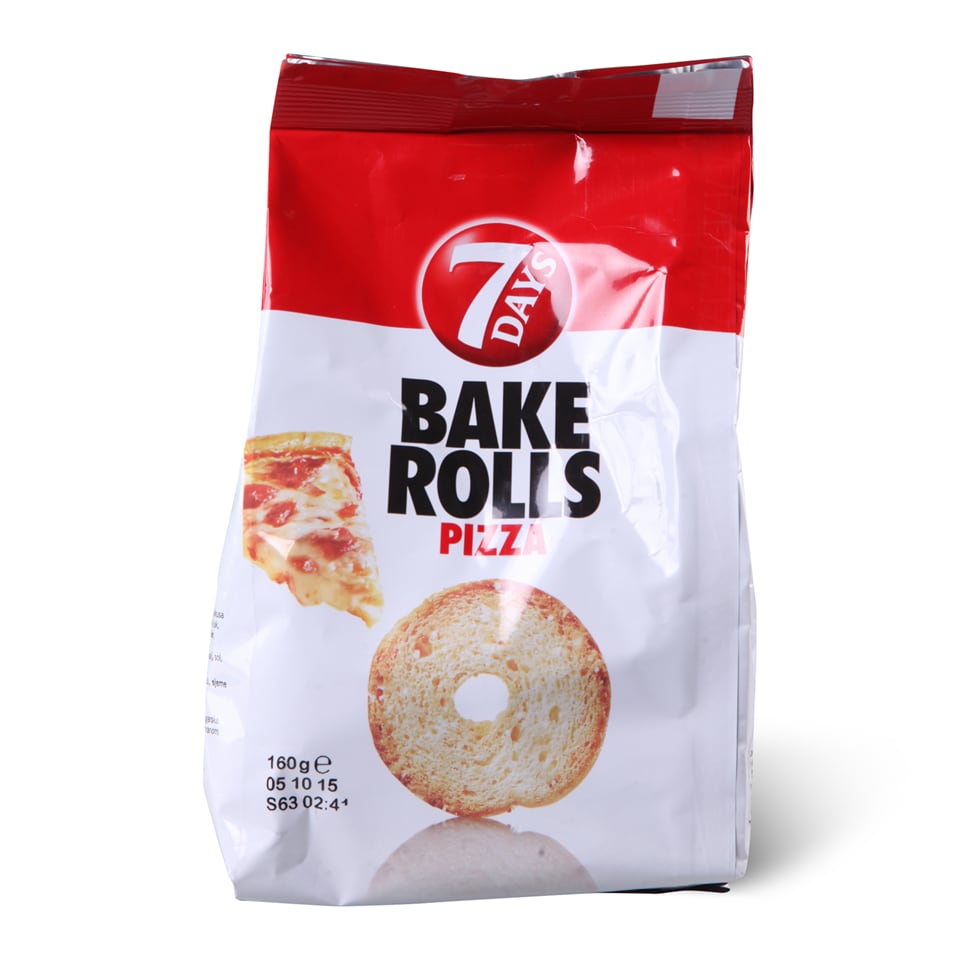 7 Days | Dvopek Bake Rolls pizza 160g | Maxi