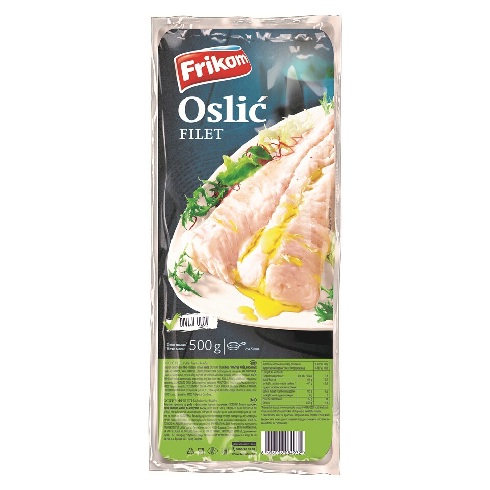 Frikom | Smrznuti oslic filet Frikom 500g | Maxi
