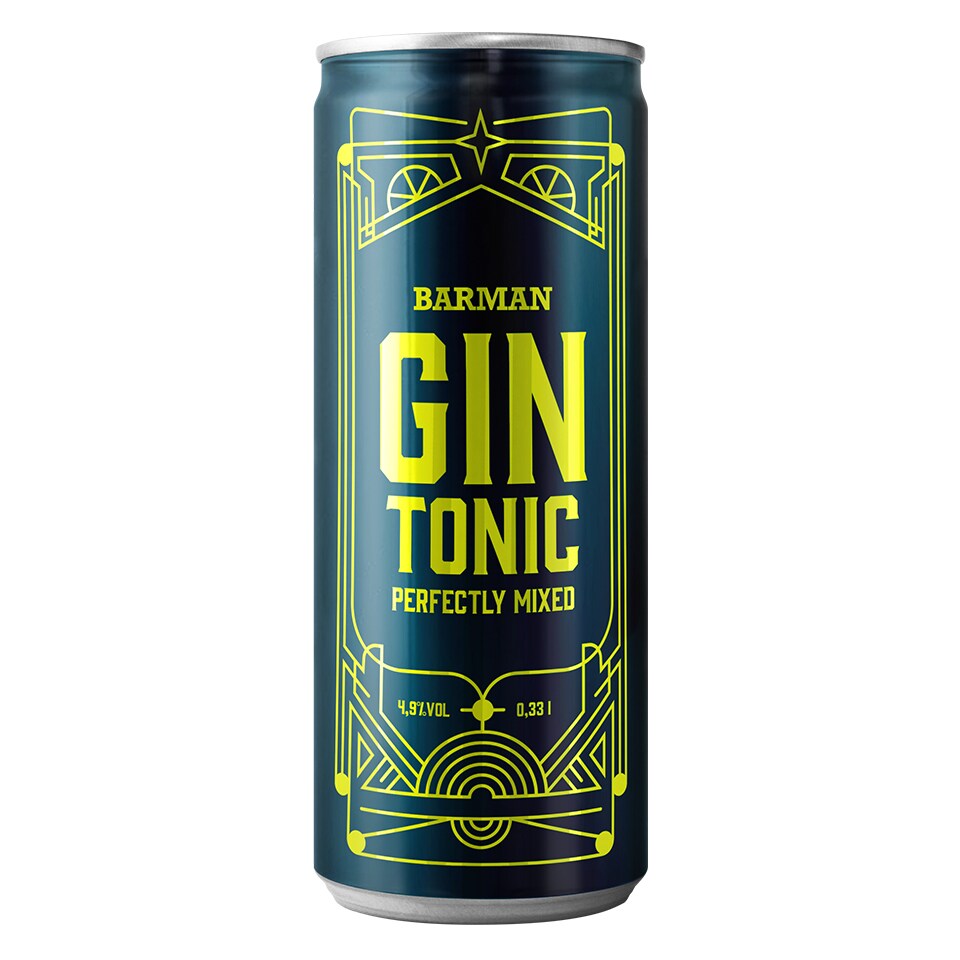 Barman | Gin tonic Barman 0.33L | Maxi