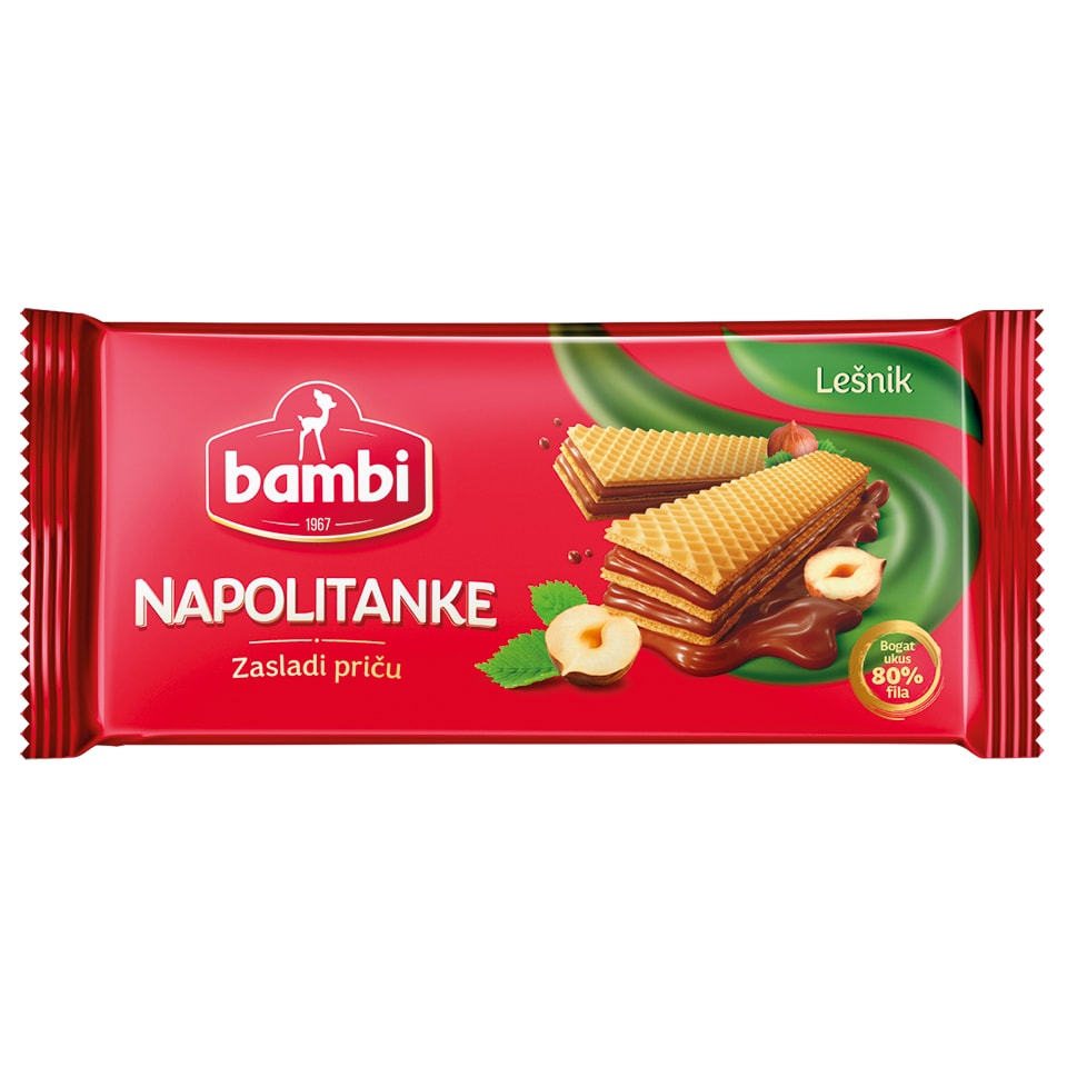 Bambi | Napolitanke lesnik Bambi 185g | Maxi