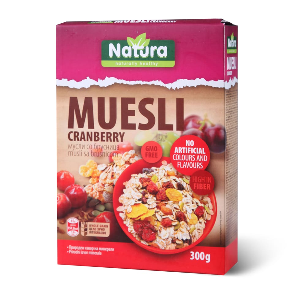 Natura | Musli Natura sa brusnicom 300g | Maxi