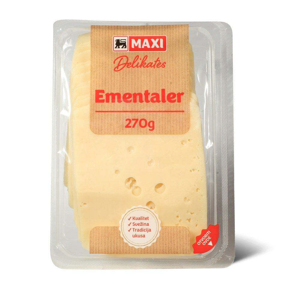 Maxi | Sir Ementaler slajs Maxi 270g | Maxi