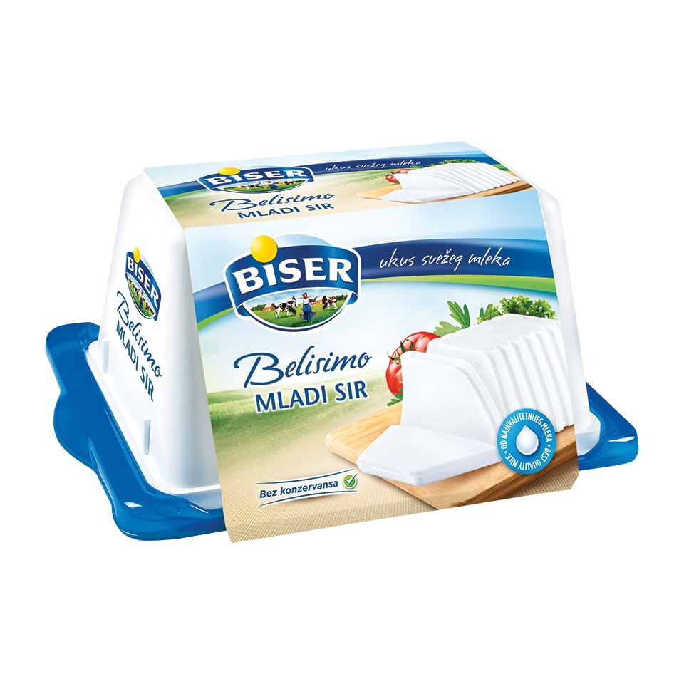 Biser | Sir mladi Bellisimo natur Biser 225g | Maxi