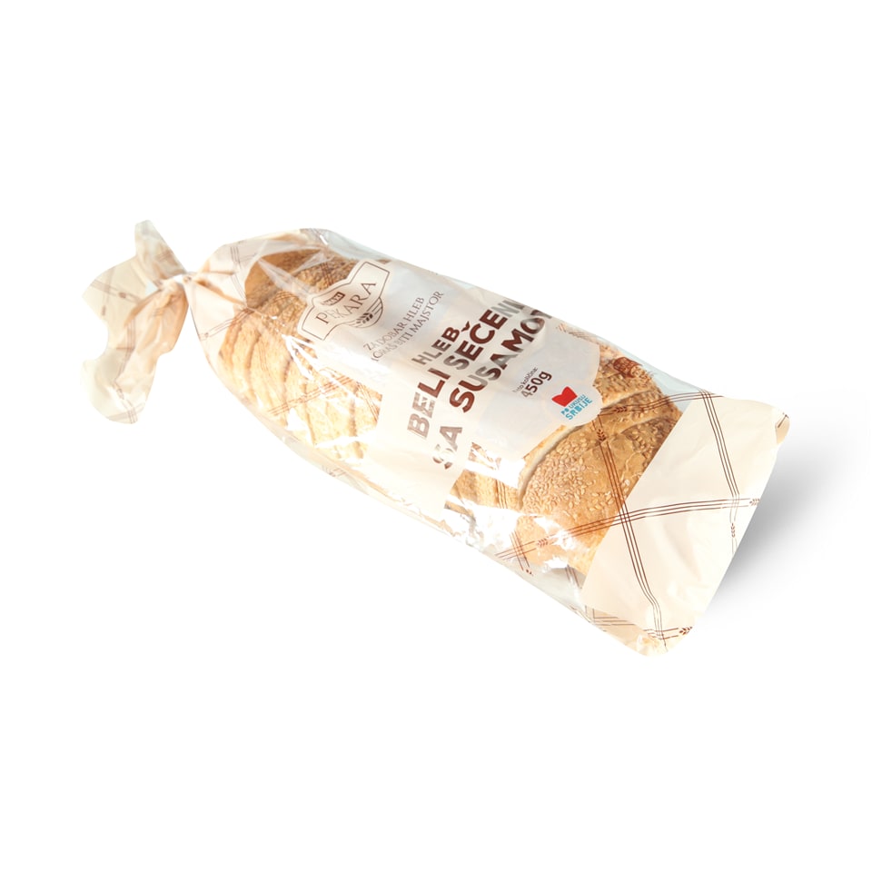 Maxi pekara pakovani proizovd | Hleb beli seceni sa susamom Maxi 450g ...