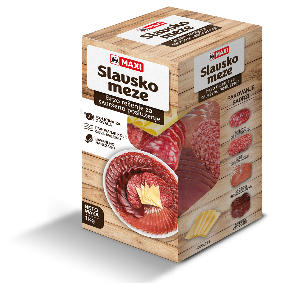 Maxi | Slavsko meze delikates paket Maxi 1kg | Maxi