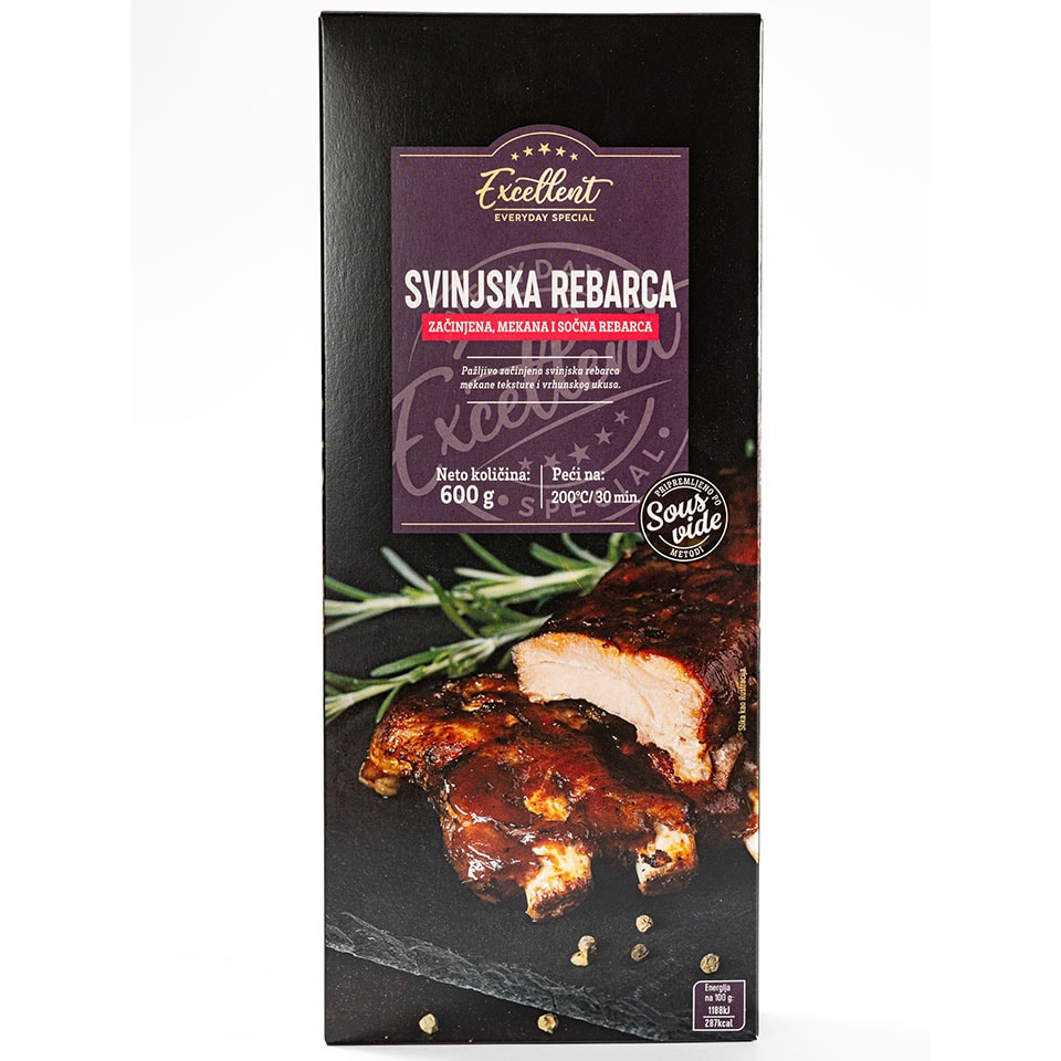 Excellent | Svinjska rebra BBQ 600g | Maxi