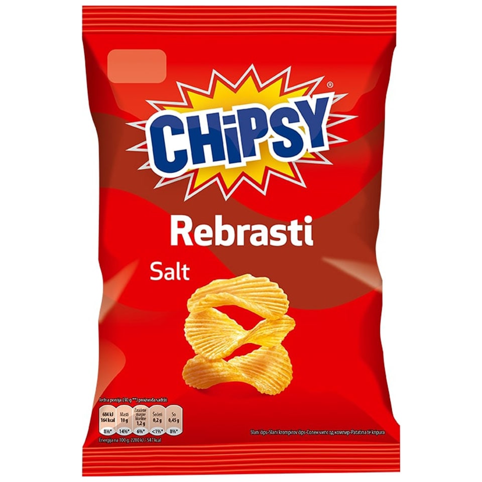 Chipsy | Cips rebrasti slani Chipsy 95g | Maxi