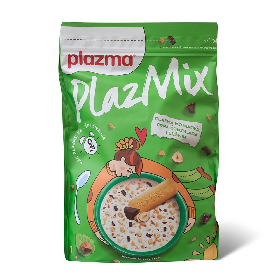 Plazma | Keks PlazMix komad.crna cok/lesnik 350g | Maxi