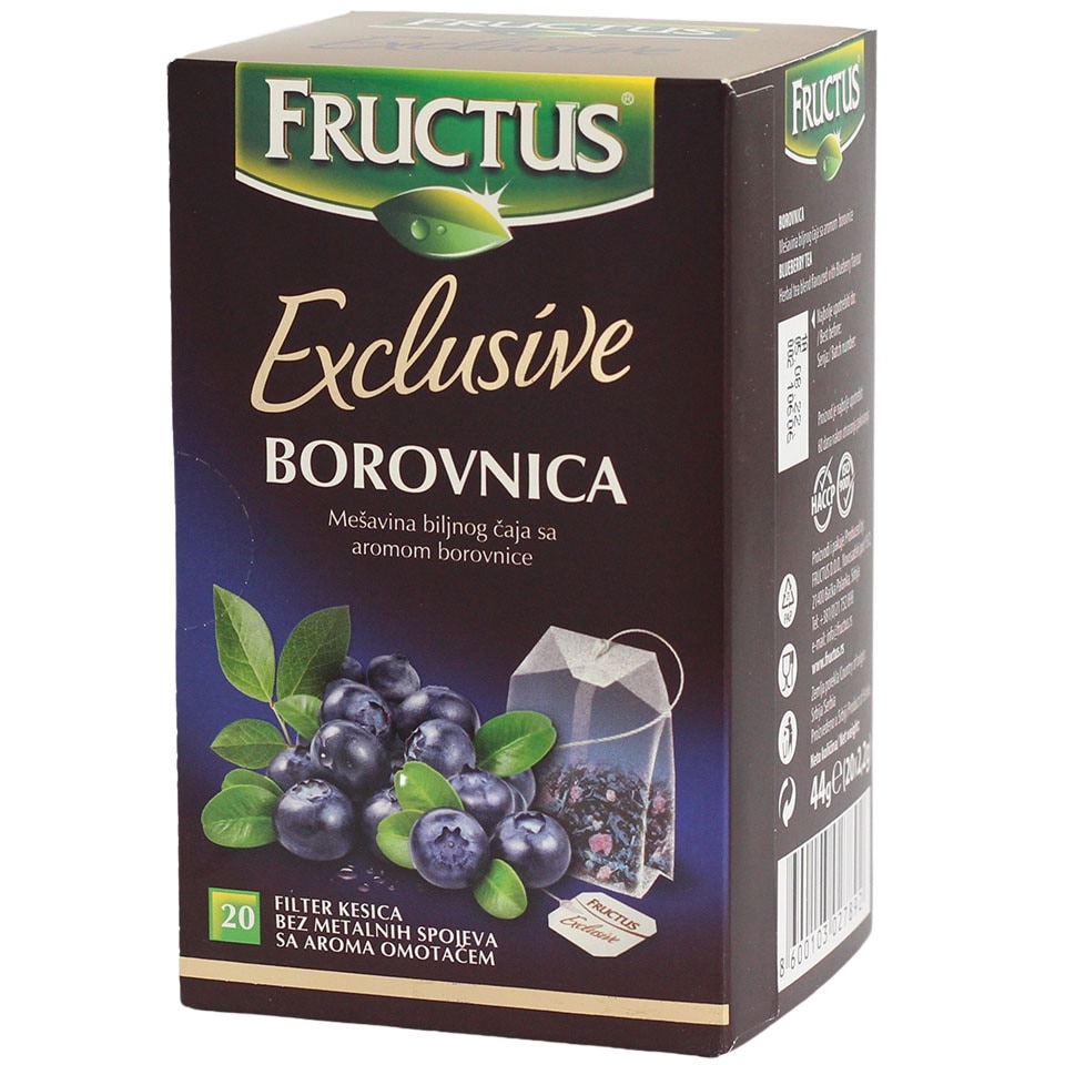 Fructus | Caj filter borovnica 44g | Maxi