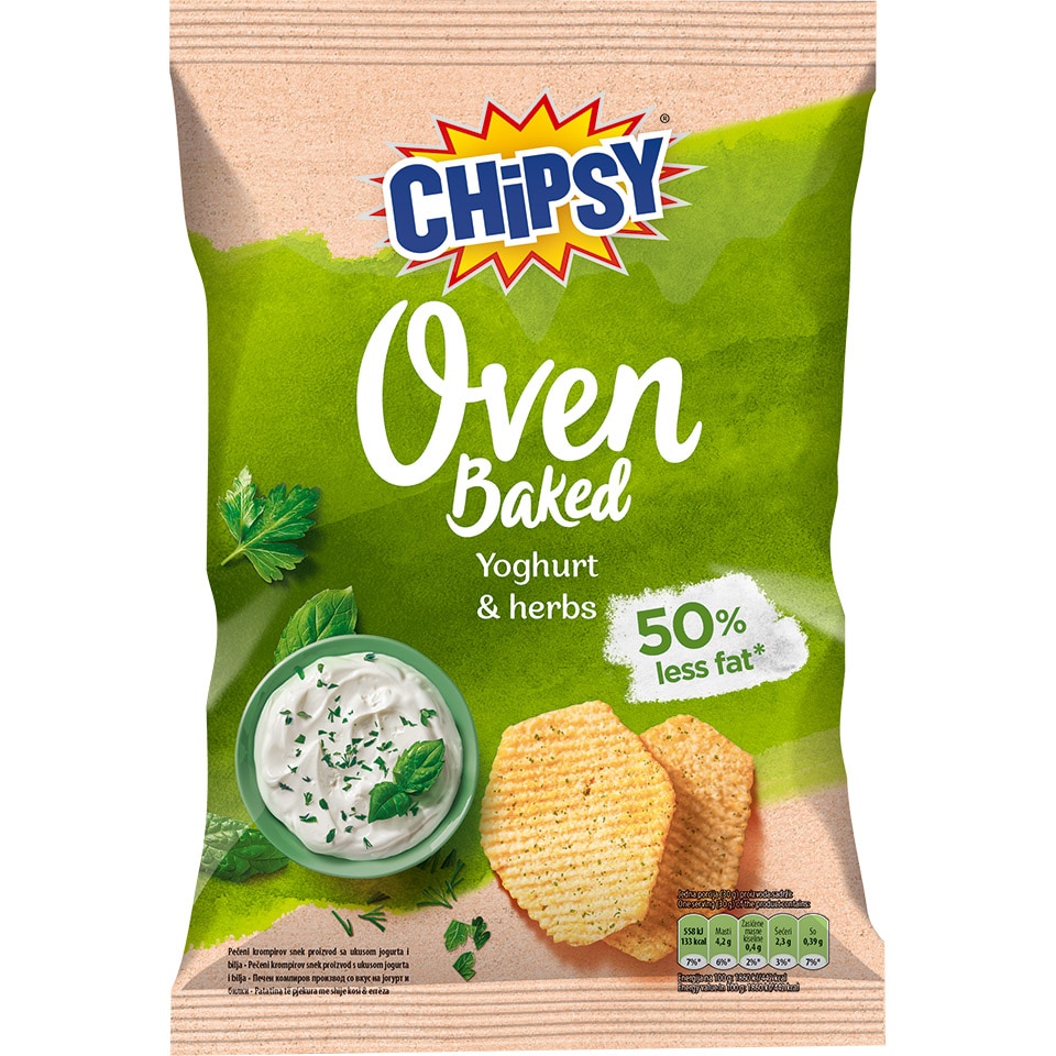 Chipsy | Cips jogurt i zacini Oven Chipsy 125g | Maxi