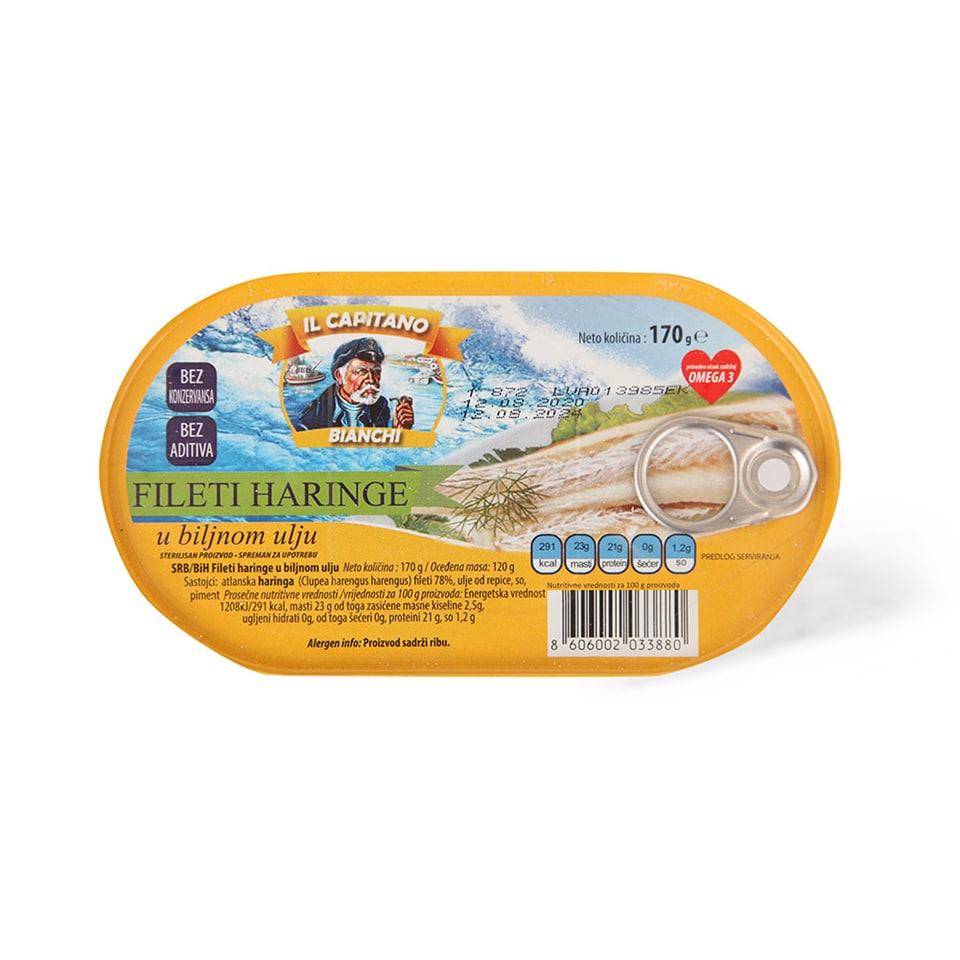 Il Capitano | Haringa filet/ulj.hansa Il Capitano 170g | Maxi