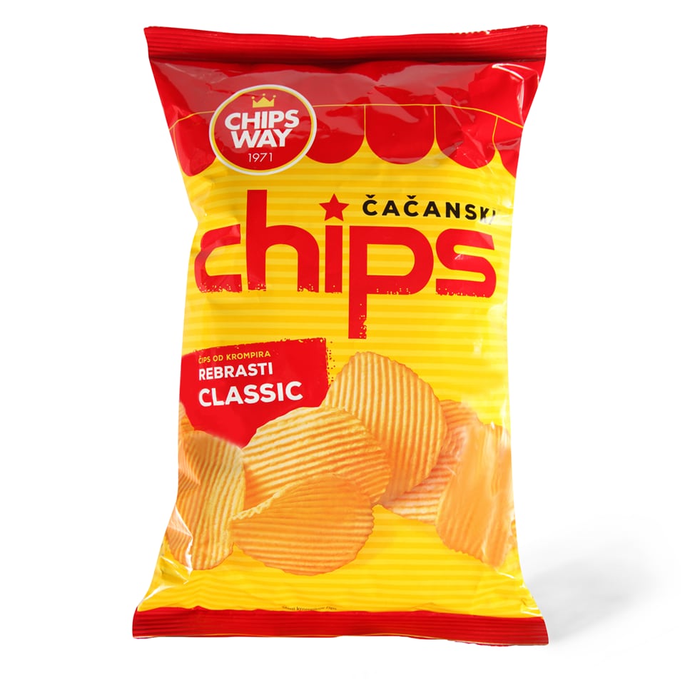 Cacanski | Cips classic rebrasti Chips Way 150g | Maxi