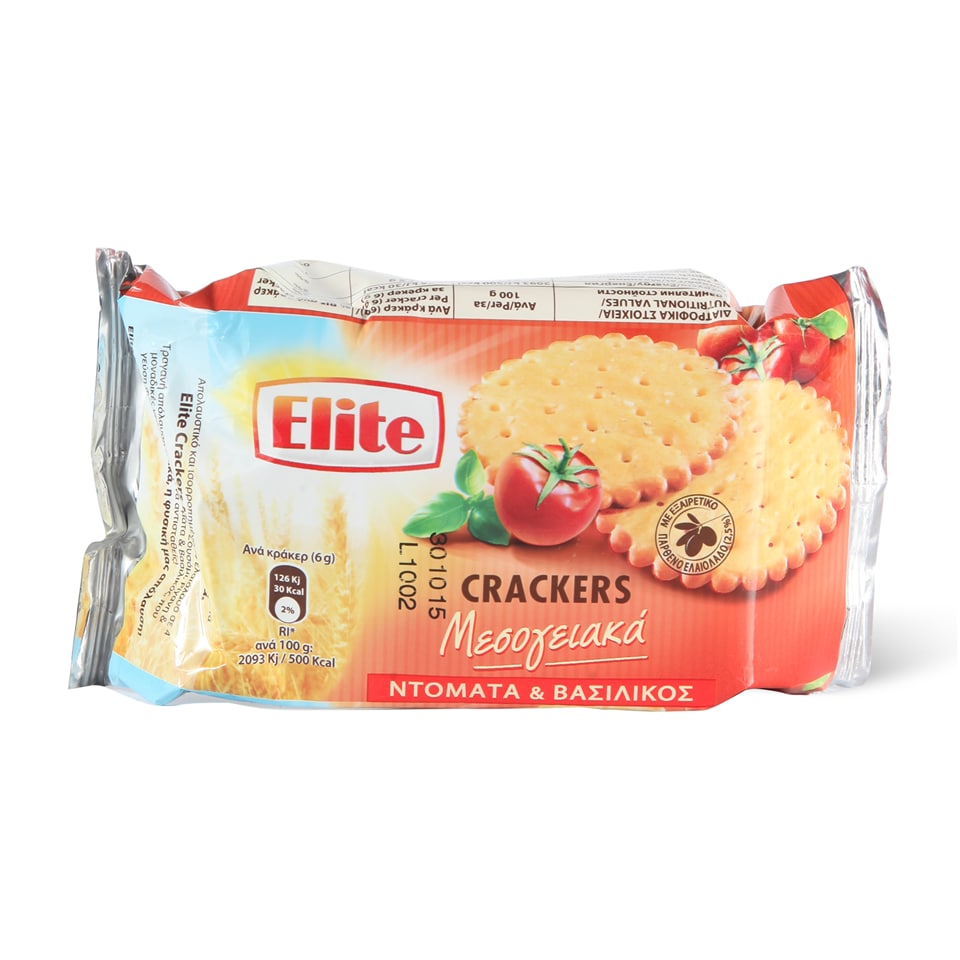 Elite | Kreker Elite Tomato Basil 105g | Maxi