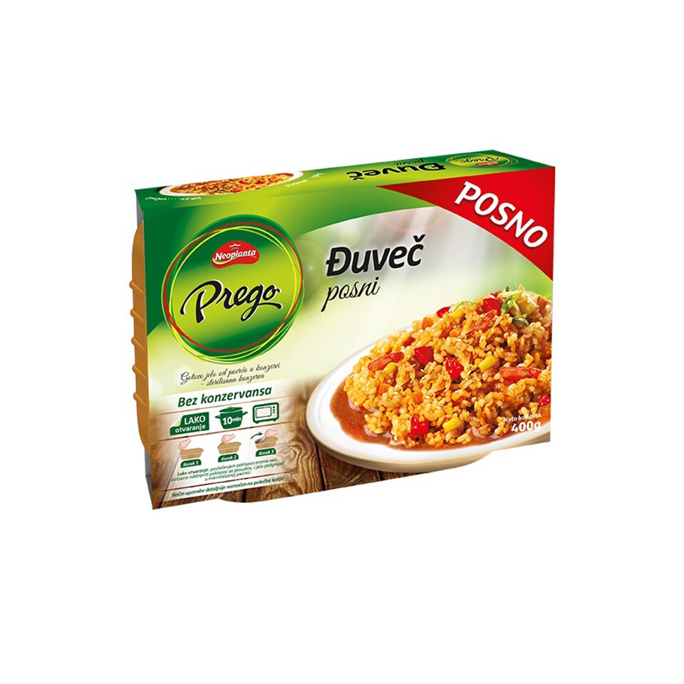 Neoplanta | Djuvec posni Prego 400g | Maxi
