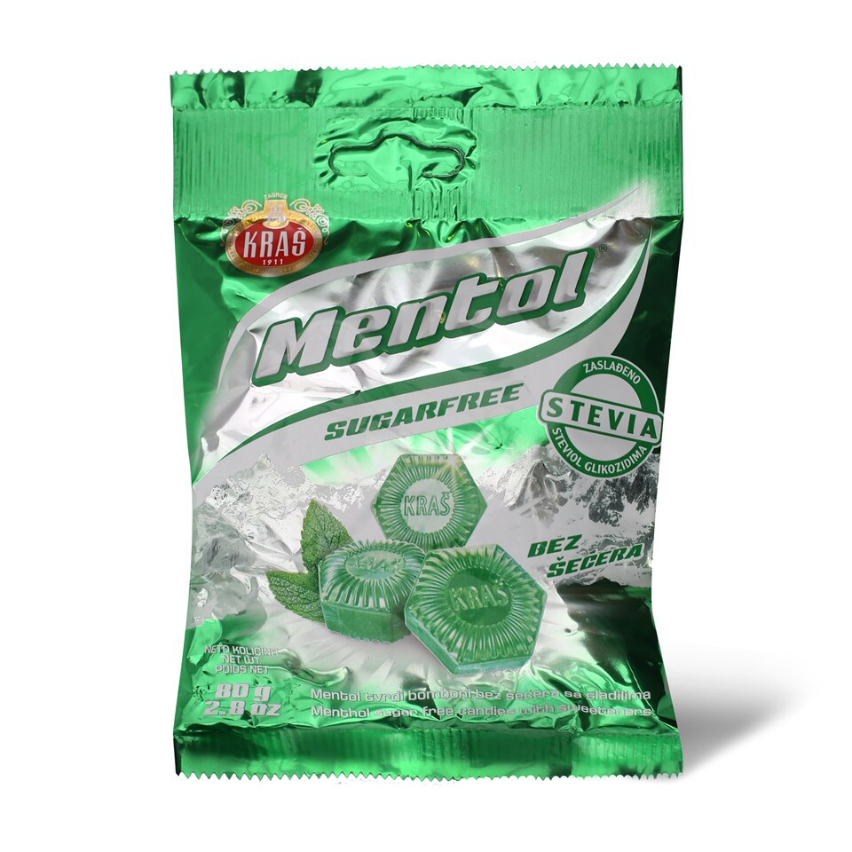 Kras | Bombone Mentol Kras 80g | Maxi