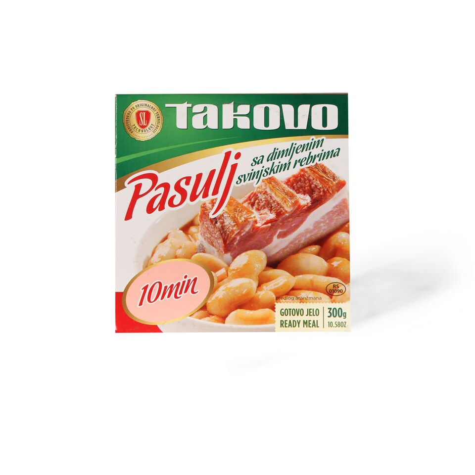 Takovo | Pasulj/dimlj.svinj.rebrima Takovo 300g | Maxi