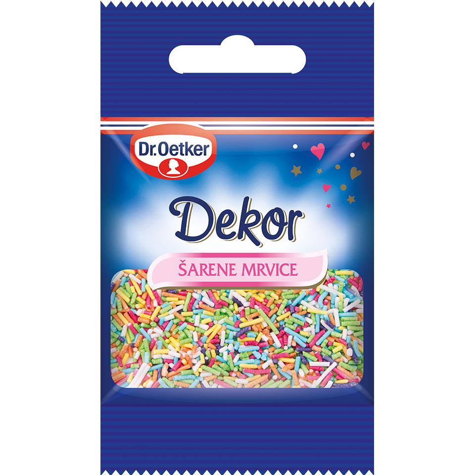 Dr Oetker | Dekorativne sarene mrvice Dr.Oetker 10g | Maxi