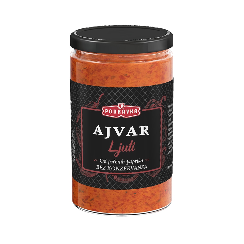 Podravka | Ajvar od pecenih paprika ljuti 350g | Maxi
