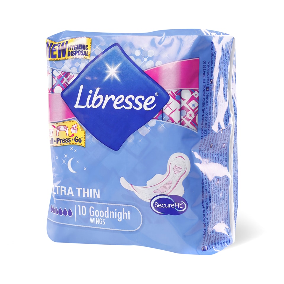 Libresse | Ulosci Libresse Invisible Goodnight 10 | Maxi