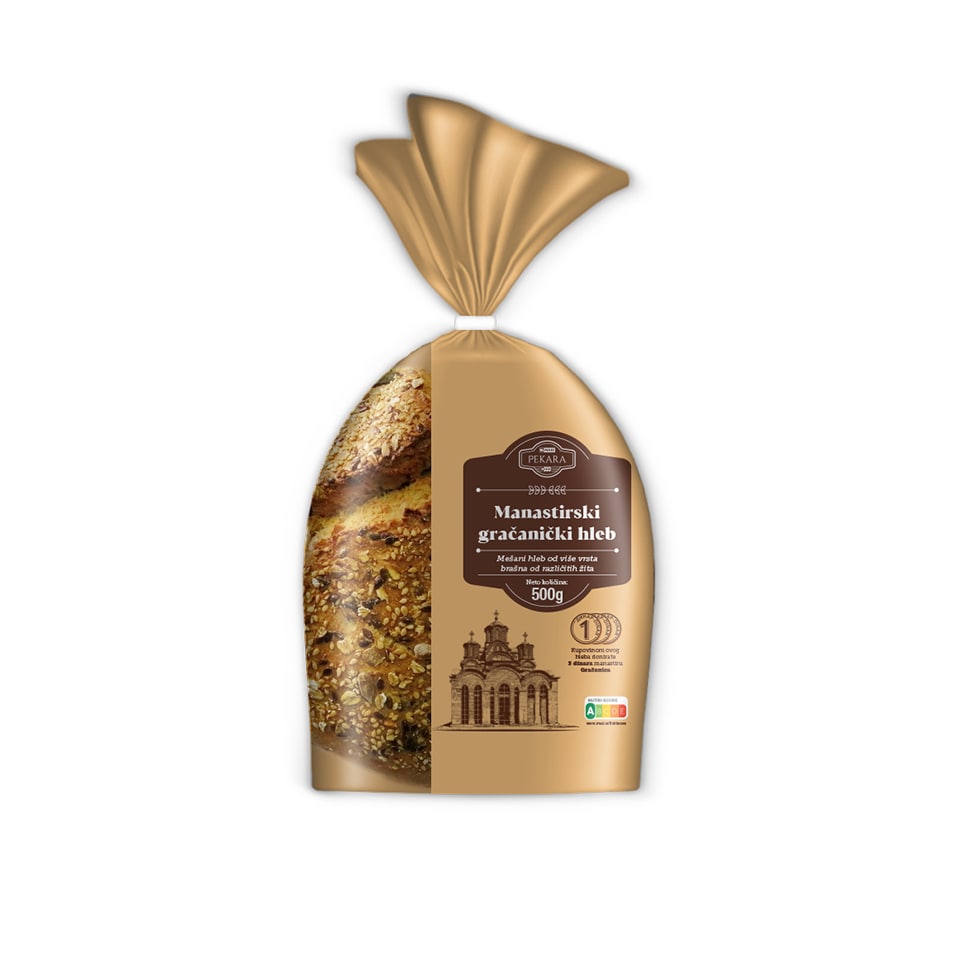 Maxi pekara | Hleb Manastirski-Gracanicki Maxi 500g | Maxi