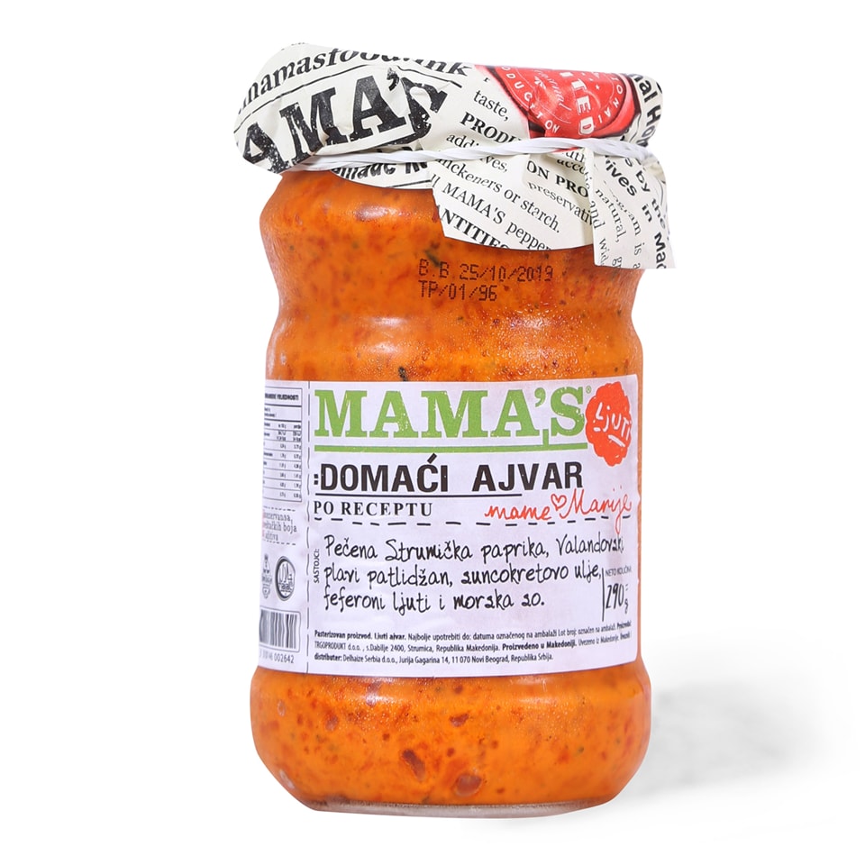 Mamas | Ajvar domaci ljuti Mamas 290g | Maxi