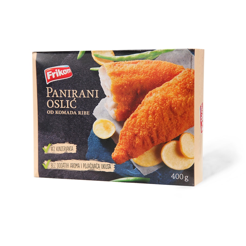 Frikom | Panirani oslic od komada ribe 400g | Maxi