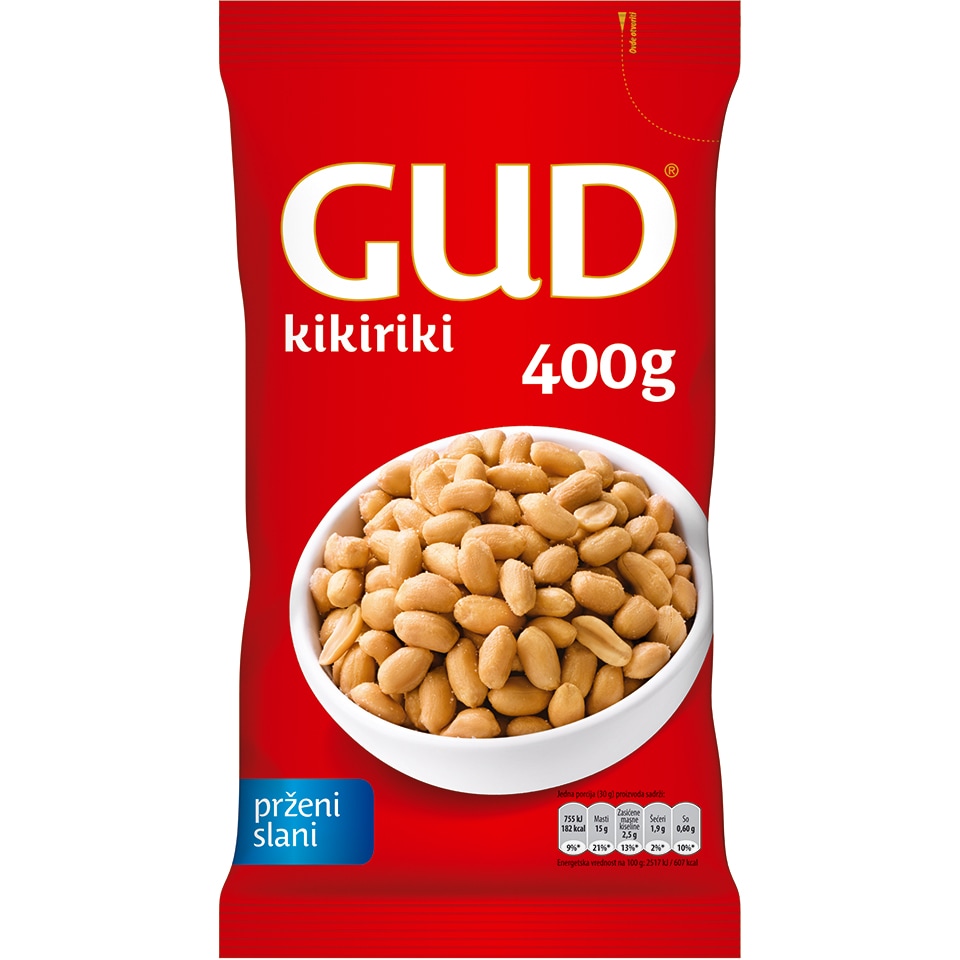 Gud | Kikiriki Gud przeni slani 400g | Maxi