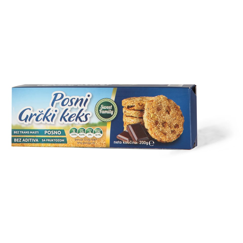 Sweet family | Keks posni Grcki 200g | Maxi