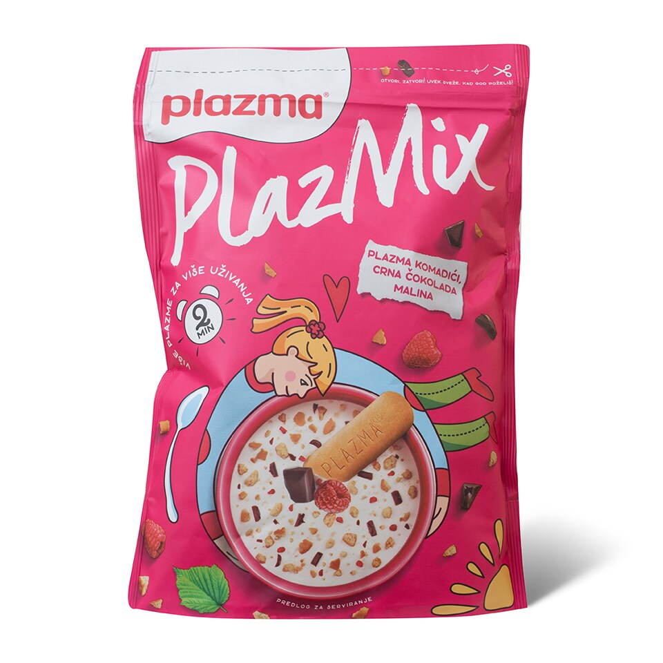 Plazma | Keks PlazMix komad.crna cok/malina 350g | Maxi