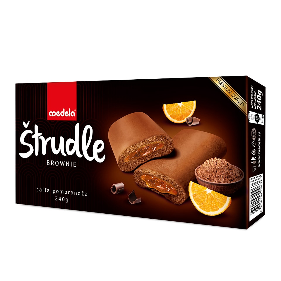 Medela | Strudla Brownie pomorandza Medela 240g | Maxi