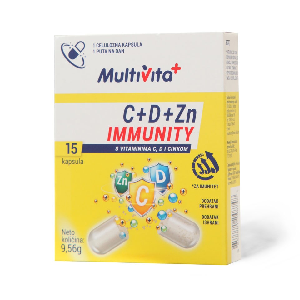 Multivita | Kapsule Multivita C+D+ZN 9.56 gr | Maxi