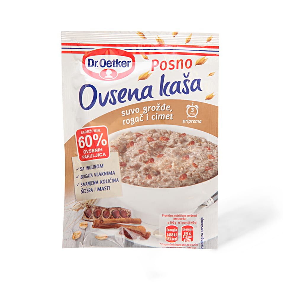 Dr Oetker | Ovsena kasa grozdje,rogac i cimet-posno | Maxi