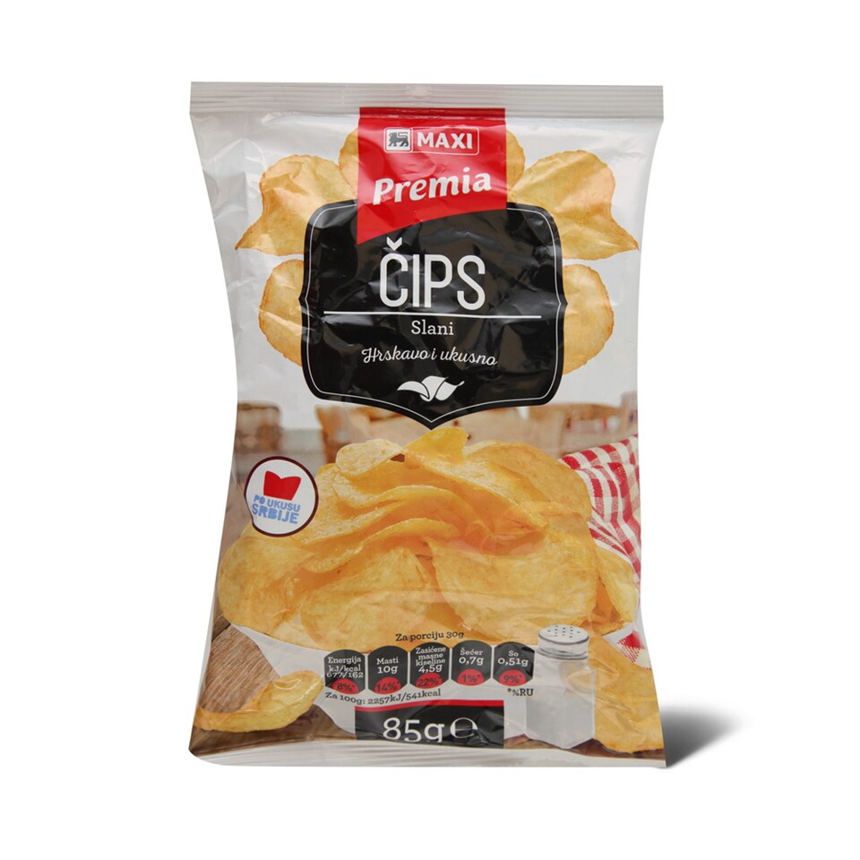 Premia | Cips slani Premia 85g | Maxi