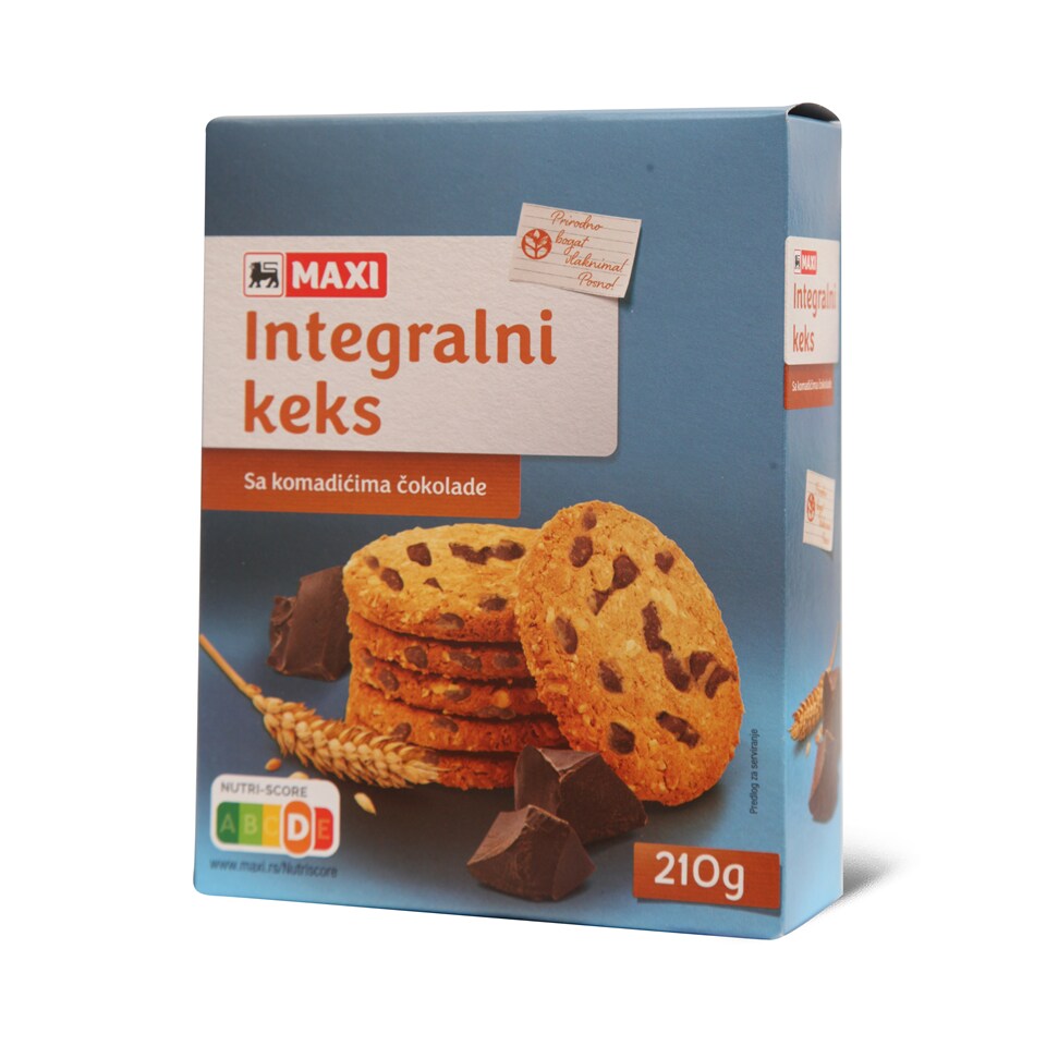 Maxi | Integr.keks komadici cokol. Maxi 210g | Maxi