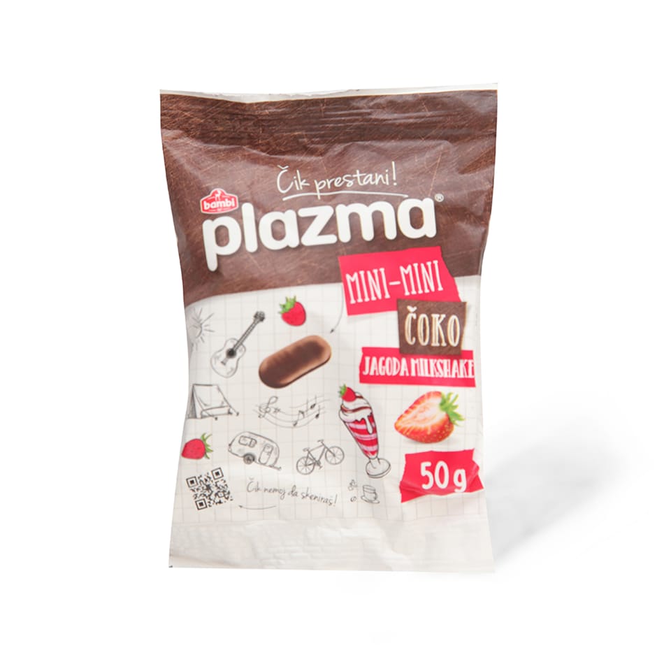 Plazma | Plazma mini coko jagoda milkshake 50g | Maxi